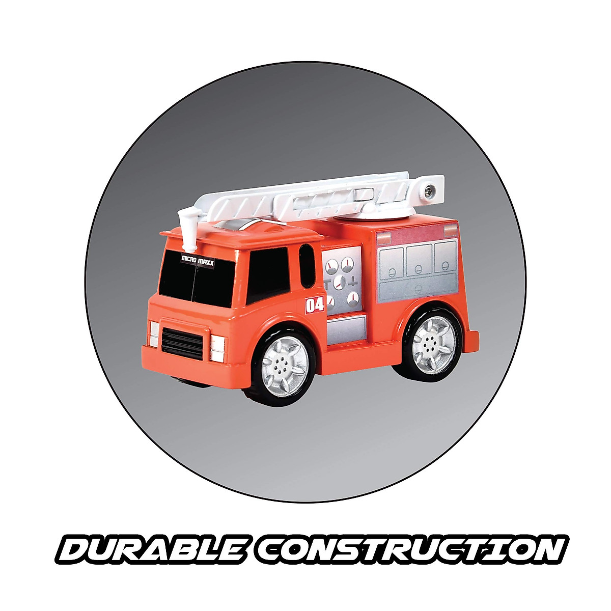 Sunny Days Entertainment Micro Mini City Vehicles – Rescue Toy Car and Truck Set for Kids | Firetruck Helicopter Police Ambulance | Free Wheeling with Moving Parts – Maxx Action