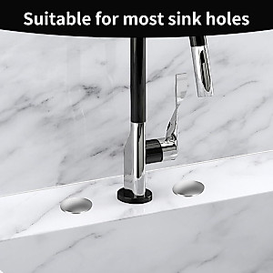 2 Inch Kitchen Sink Hole Covers, Faucet Hole Cover Stainless Steel Wash Basin Kitchen Sink Tap Hole Plate Stopper, Sealed Decoration Hole Cover (Silver)