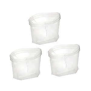 EXQUIMEUBLE 3 Pcs Mesh Food Filter Bags Fruit Filter Pouch Cheesecloth Straining Bags Tea Filter Bag Mesh Strainer Organic Yogurt Tea Strainer Fruit Juice Filter Pouch White Nylon Bag Soy Milk
