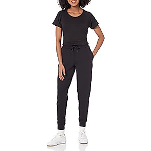 Amazon Essentials Women's Active Sweat Jogger (Available in Plus Size), Black, Medium