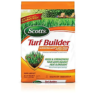 Scotts Turf Builder Mini Spreader & SummerGuard Lawn Food Bundle