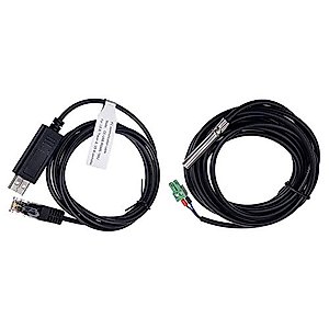 EPEVER Remote Temperature Sensor RTS and Monitoring Adapter RS485 to USB for EPEVER MPPT Solar Panel Charge Controller