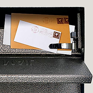 Mail Boss 7164 Metro, Bronze High Capacity Wall Mounted Locking Security Mailbox