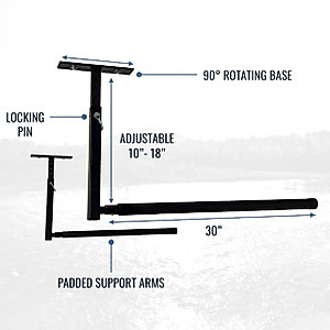 StoreYourBoard Single Kayak Ceiling Rack, Adjustable Storage Mount, Overhead Garage System