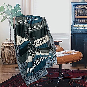 60th Birthday Gift Ideas Blanket, Happy 60th Birthday Gifts for Men Women, 60 Year Old Gifts for Women, 1962 Birthday Gifts for Men, 60 Birthday Gifts for Dad Mom, Birthday Blanket for Women 60"×50"