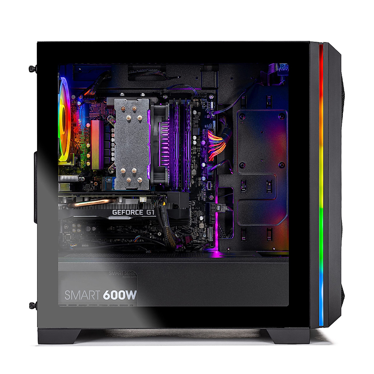 Skytech Gaming Chronos Mini Gaming PC Desktop – Intel Core i3 10100F 3.6 GHz, GTX 1650, 500GB SSD, 16G DDR4 3200, 600W Gold PSU, AC Wi-Fi, Windows 10 Home 64-bit,Black
