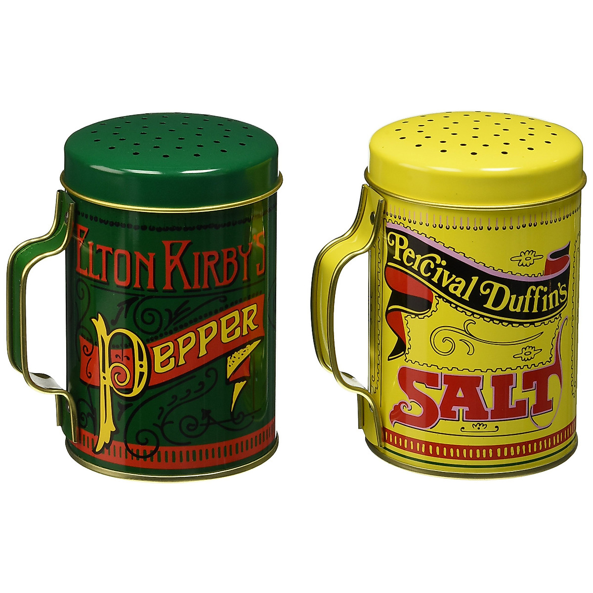 Norpro 713 Salt and Pepper Shaker Set, 4in/10cm and holds 10oz, Multicolor