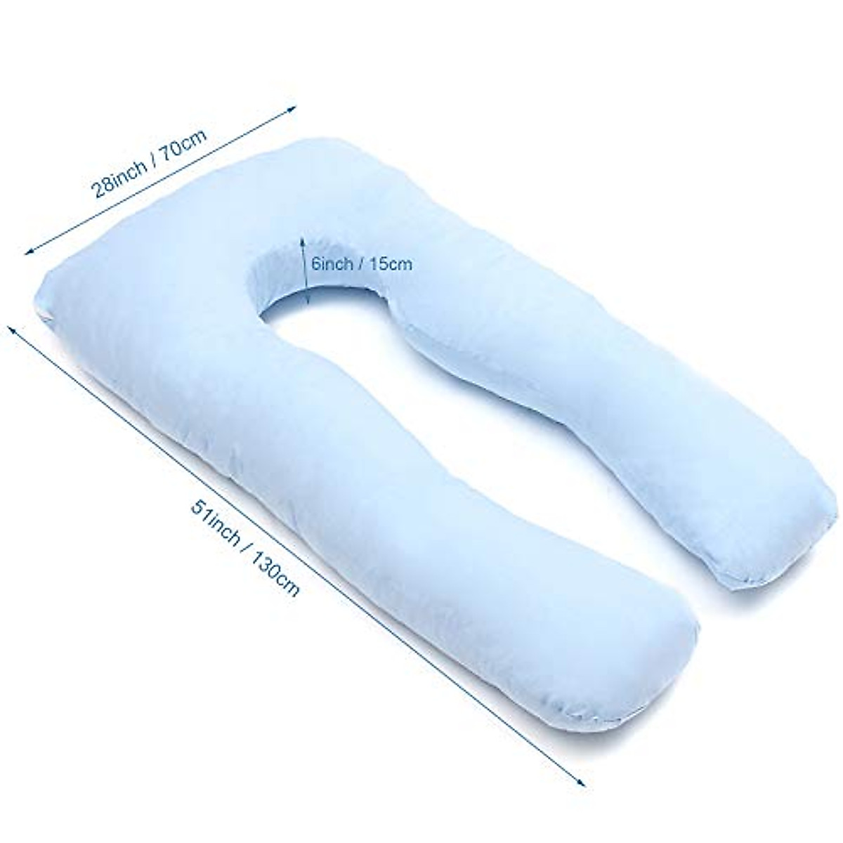 TREE.NB Pregnancy Pillow U Shape Full Body Maternity Pillow for Pregnant Women Sleeping Support Back, Neck, Leg, Foot, Side Sleeper 51''x28''x6''