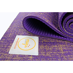 Maji Sports Jute Yoga Mat, Purple, 24 x 68 x 4.5mm