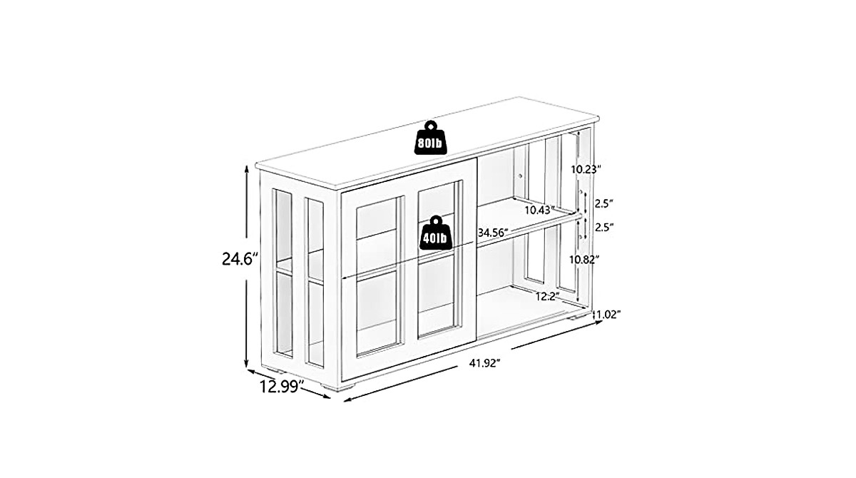 RASOO Buffet Sideboard: Stylish Kitchen Storage Solution
