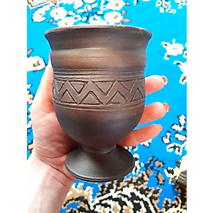 Pottery wine glass Ceramic wine Glasses 8.5 oz Handmade wine glass Rustic wine glass