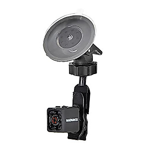 Magnavox MCC9043 Mini Dash Cam with 1080p High Resolution and Built-In Microphone in Black | Supports Loop Recording | Motion Detection | Ultra-wide Angle Lens | Car Dashboard Camera Recorder |