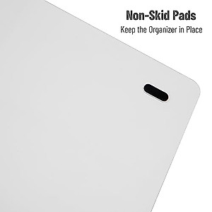 Mind Reader ' Pioneer' Breakroom Organizer 11 Compartment Condiment Holder, White