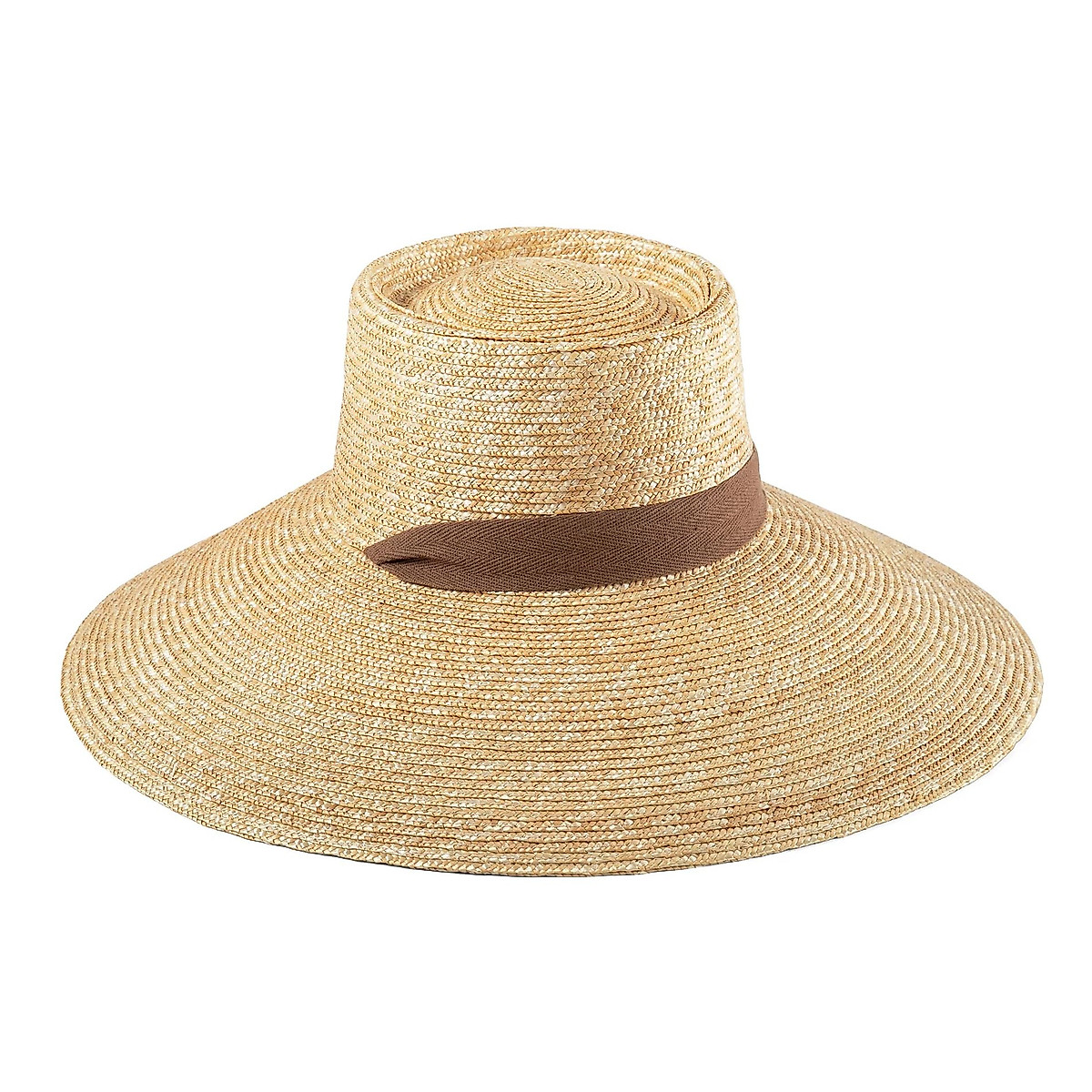 Lack of Color Women's Paloma Wide-Brimmed Straw Sun Hat (Small, Natural)