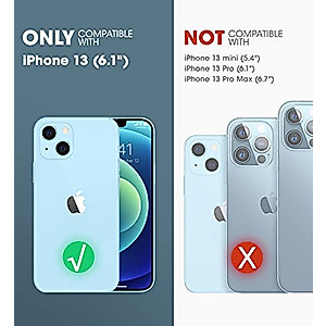 SUPCASE Unicorn Beetle Edge Series Case for iPhone 13 (2021 Release) 6.1 Inch, Slim Frame Clear Case with TPU Inner Bumper & Transparent Back (Black)