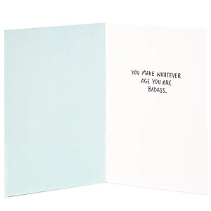 Hallmark Shoebox Funny Birthday Card (Bad*ss Old Lady)