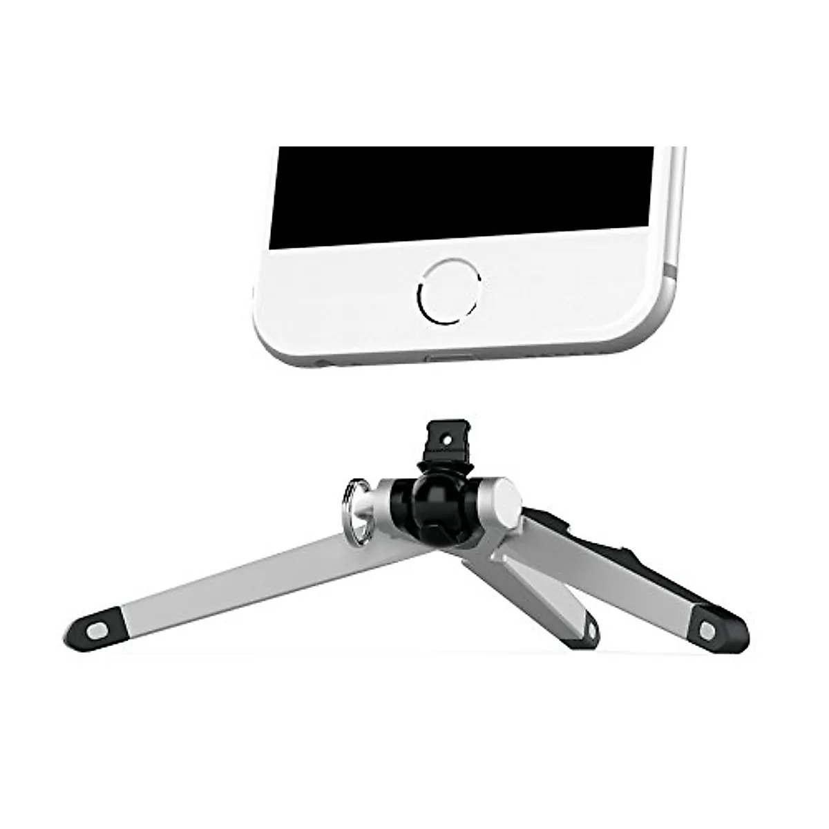 Kenu Stance Mini Tripod Stand - Pocket-Sized Portable Cell Phone Holder for iPhones - Phone Stand for Desk - Compact Keyring Accessory with Bottle Opener - Fits Latest iPhones
