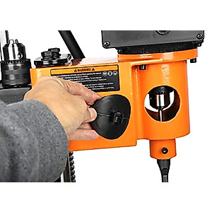 WEN 43013 5-Amp Cast Iron Bench Mortiser with Chisel Bit Set