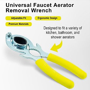 Bedalio Faucet Wrench - Aerator Removal & Replacement Tool for Kitchen & Bathroom Sinks