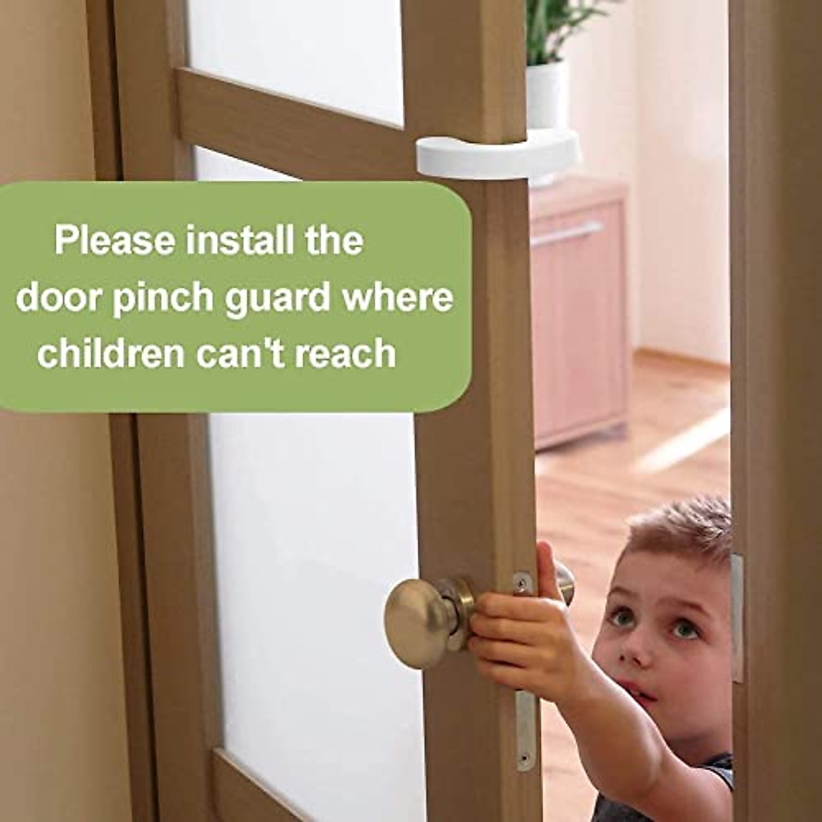 [8 Pack] BYETOO Door Finger Pinch Guards,Baby Proof Door Slam Stopper,Protect Child Fingers with Soft Foam Guard,Prevent Finger Pinch Injuries,Slamming Door,Child or Pet from Getting Locked in Room