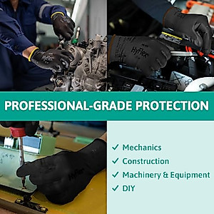 Ansell 48-101-9 Sensilite Gloves, Size 9, Black (Pack of 12)