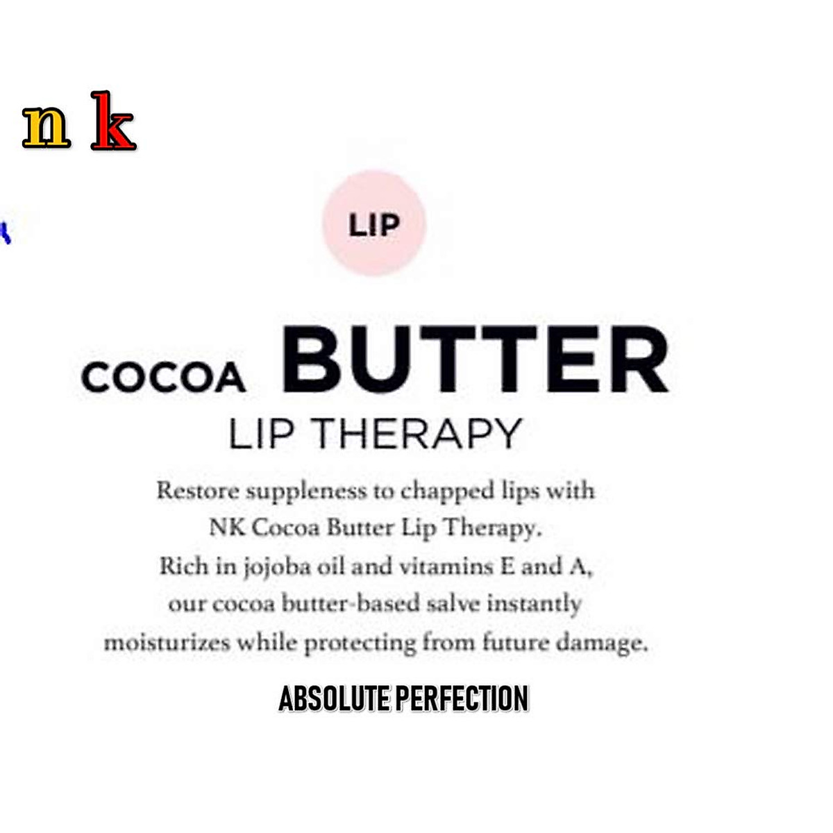 (3 Pack) NICKA K Cocoa Butter Lip Therapy