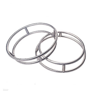Wok Ring/Stainless Steel Wok Rack Insulated Pot Mats Cookware Ring/Wok accessories (Dimensions; height 5.5 cm/2.16 inches; bottom diameter 26 cm/10.2 inches; diameter28 cm/11 inches)