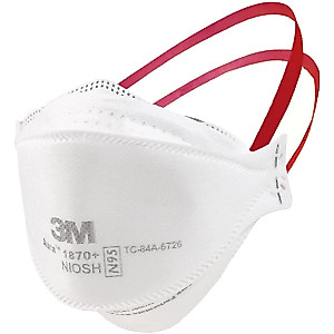 3M Aura Particulate Respirator, 1870+, 1870Plus, NIOSH, N95, Bulk Case of 440