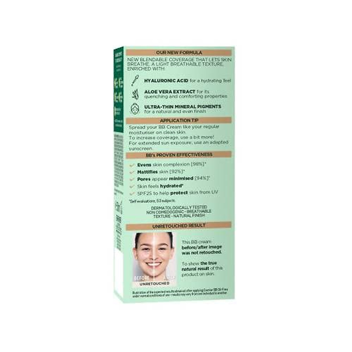 Garnier Skin Naturals Combination to Oily Skin Hyaluronic Aloe All-in-1 BB Medium Cream, 50ml