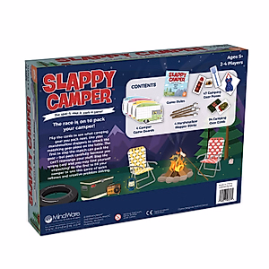 MindWare Slappy Camper Strategy Game - Think Fast and Fill Your Camper – for 2-4 Players – Ages 5 and Up