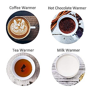 VOBAGA Coffee Mug Warmer with 4 Hours Auto Shut-Off, Coffee Warmer Plate for Office Home Desk Use with 3 Temperature Settings, Electric Cup Warmer for Cocoa,Tea, Milk, Water, Pink (No Cup)