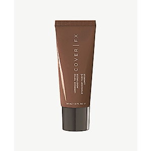 COVER FX Luminous Tinted Moisturizer - Deep - Hydrating Lightweight Glow - Light Coverage - Prebiotic and Probiotic Enriched Formula - All Skin Types - 1 Fl Oz