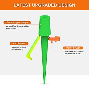 Self Watering Spikes, Plant Watering Devices, Adjustable Plant Watering Devices, Drip Irrigation System with Slow Release Control Valve Switch - for Outdoor Indoor Plants Use