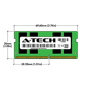A-Tech 16GB RAM Replacement for CT2K16G4SFD824A | DDR4 2400MHz PC4-19200 (PC4-2400T) CL17 SODIMM 2Rx8 1.2V Non-ECC SO-DIMM 260-Pin Laptop, Notebook Memory Module