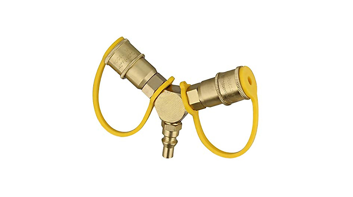 Dumble 1/4in Propane Tank Splitter - Connect 2 Appliances
