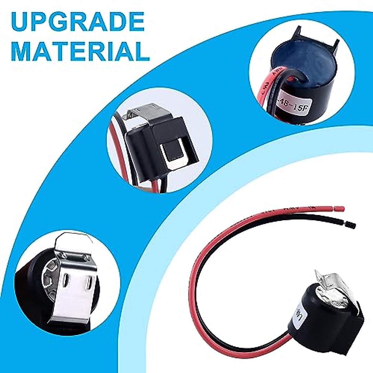 Sikawai WPW10225581 Defrost Thermostat Replacement Part-Perfectly Fit for Whirl-pool Refrigerator Defrost Thermostat-Replaces WPW10225581 AP6017375 2149849 2321799 PS11750673