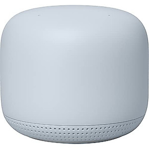 Nest WiFi Router Snow with 1 Access Point Mist - Mesh Router for Wireless Internet - Wi-Fi Extender with Smart Speaker - Works with Nest WiFi and Google WiFi Home Wi-Fi Systems (Renewed)