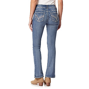 WallFlower Women's Size Luscious Curvy Bootcut Mid-Rise Bling Insta Stretch Juniors Jeans (Standard, Galaxy Legacy, 20 Plus