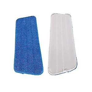 Microfiber Spray Mop Replacement Heads for Wet/Dry Mops Compatible with Bona Floor Care System 3 Pack (Blue)