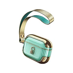 i-Blason Duchess Series Designed for Airpods Pro Case, Full-Body Stylish Protective Case Cover Compatiable with Apple AirPods Pro (2019) (Gold)