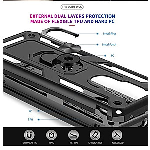 LeYi Moto G Play 2021 Case, Moto G Play Case with [2 Pack] Tempered Glass Screen Protector, [Military-Grade] Protective Phone Cover with Kickstand for Motorola G Play, Black