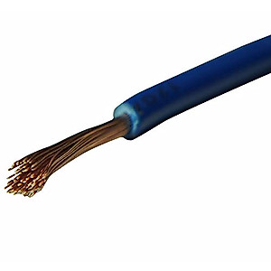 Harmony Audio HA-PW12BLUE Primary Single Conductor 12 Gauge Blue Power or Ground Wire Roll 100 Feet Cable for Car Audio/Trailer/Model Train/Remote