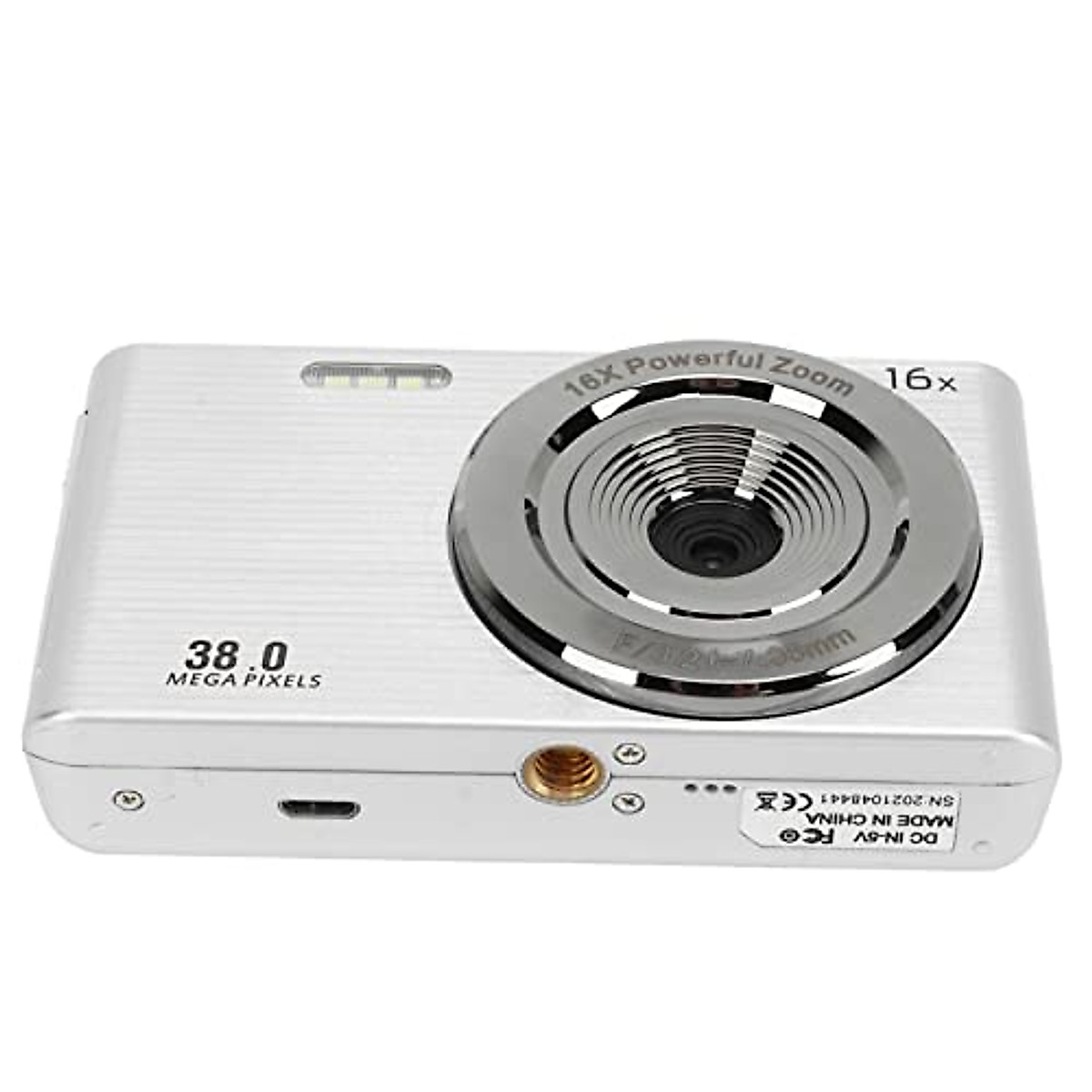 38MP Digital Camera, 1080P 16X Digital Zoom Camera for Photography and Video, 2.4 Inch Compact Vlogging Camera, Mini Rechargeable Camera Gifts for Kids, Adults, Teens, Elder