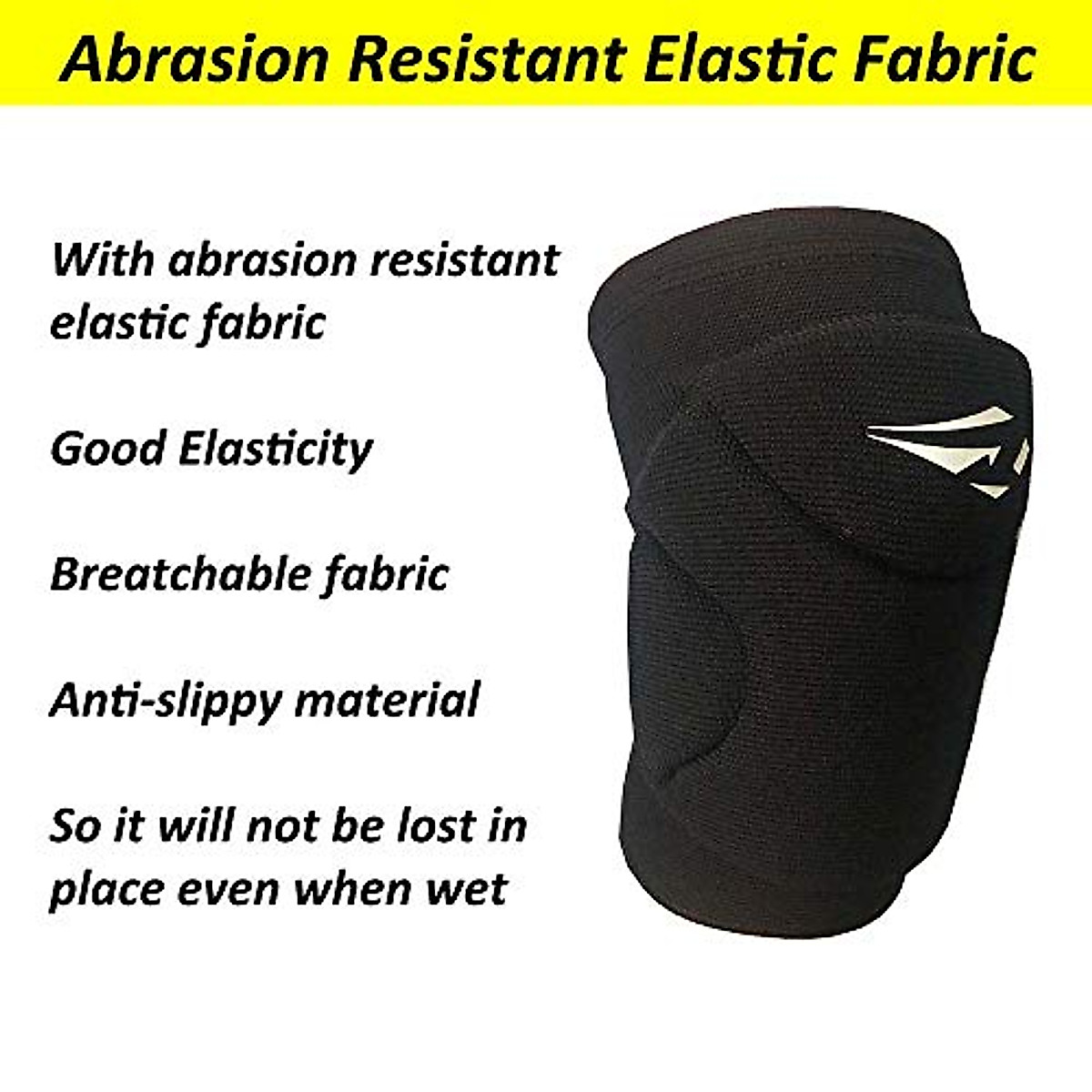 Rawxy Volleyball Knee Pads with High Shock Absorbing Cushion,Adult Junior Youth Men &Women Boy Girls Gift (black, Middle and Large)