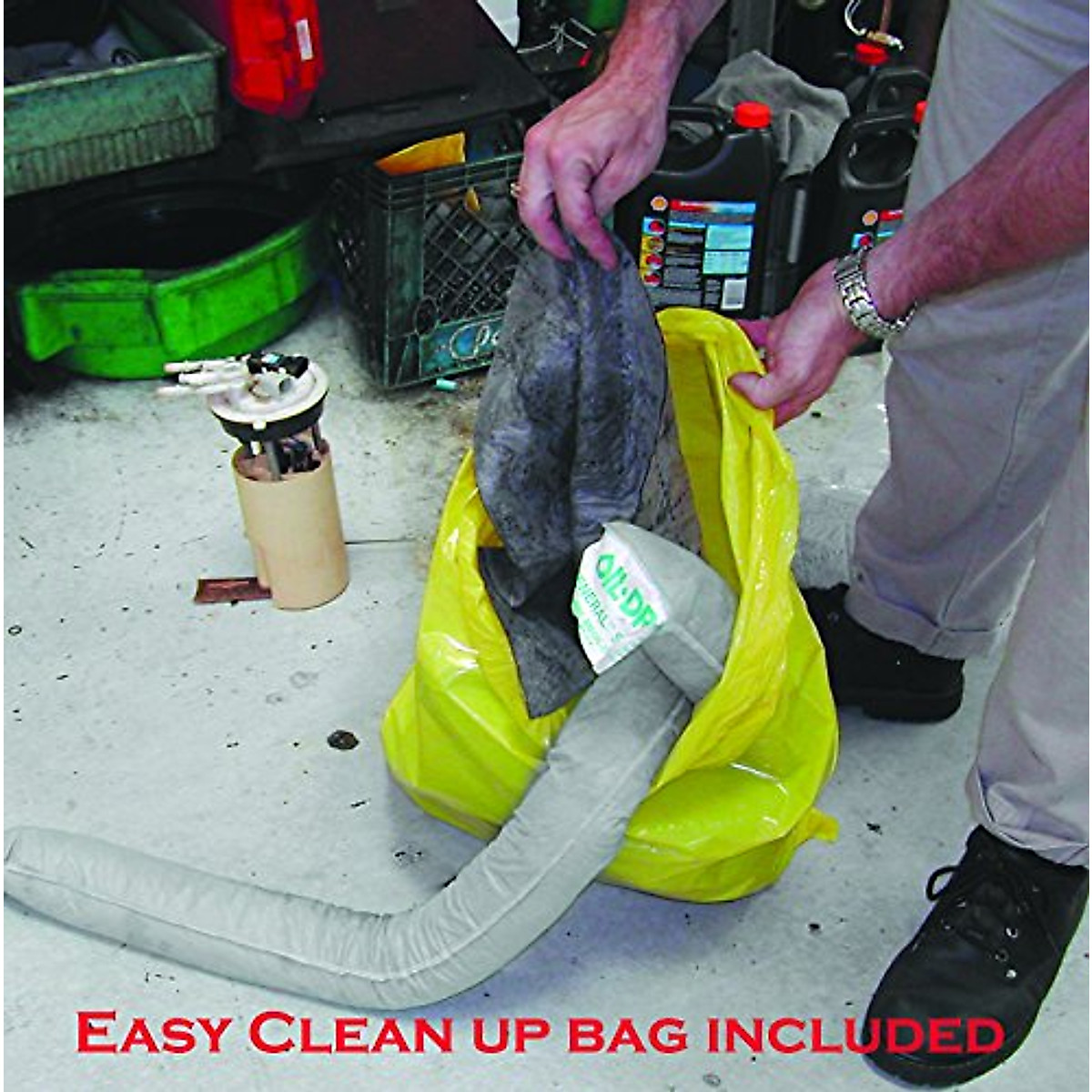 Oil-Dri L90435 Compact Universal 5-Gallon Bucket Spill Kit, 5-Gallon Maximum Absorption Capacity