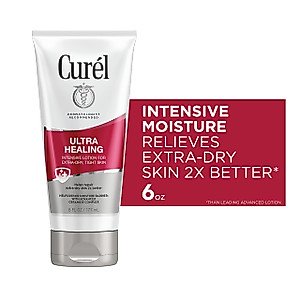 Curél Ultra Healing Body Lotion, Moisturizer for Extra Dry Skin, Body and Hand Lotion with Advanced Ceramide Complex and Hydrating Agents, 6 Ounce (Pack of 2)