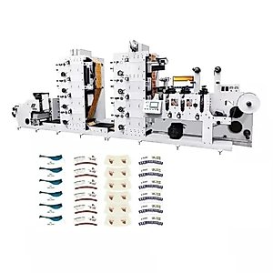 1-10 Colour Roll Digital Flexographic Paper Cup Printer Roll to Roll Non Woven Label Flexo Printing Press Machine