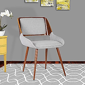 Armen Living Chalta Dining Chair, Gray