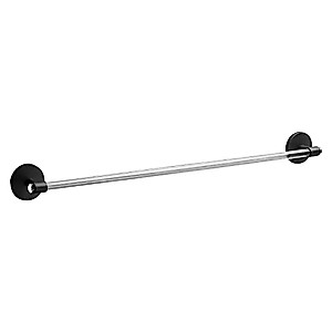Bathroom Towel Bar 23.6 Inches Acrylic Shower Towel Rack for Bathroom Drill Free Bath Accessories Kitchen Towel Holder Wall Mounted Matte Black