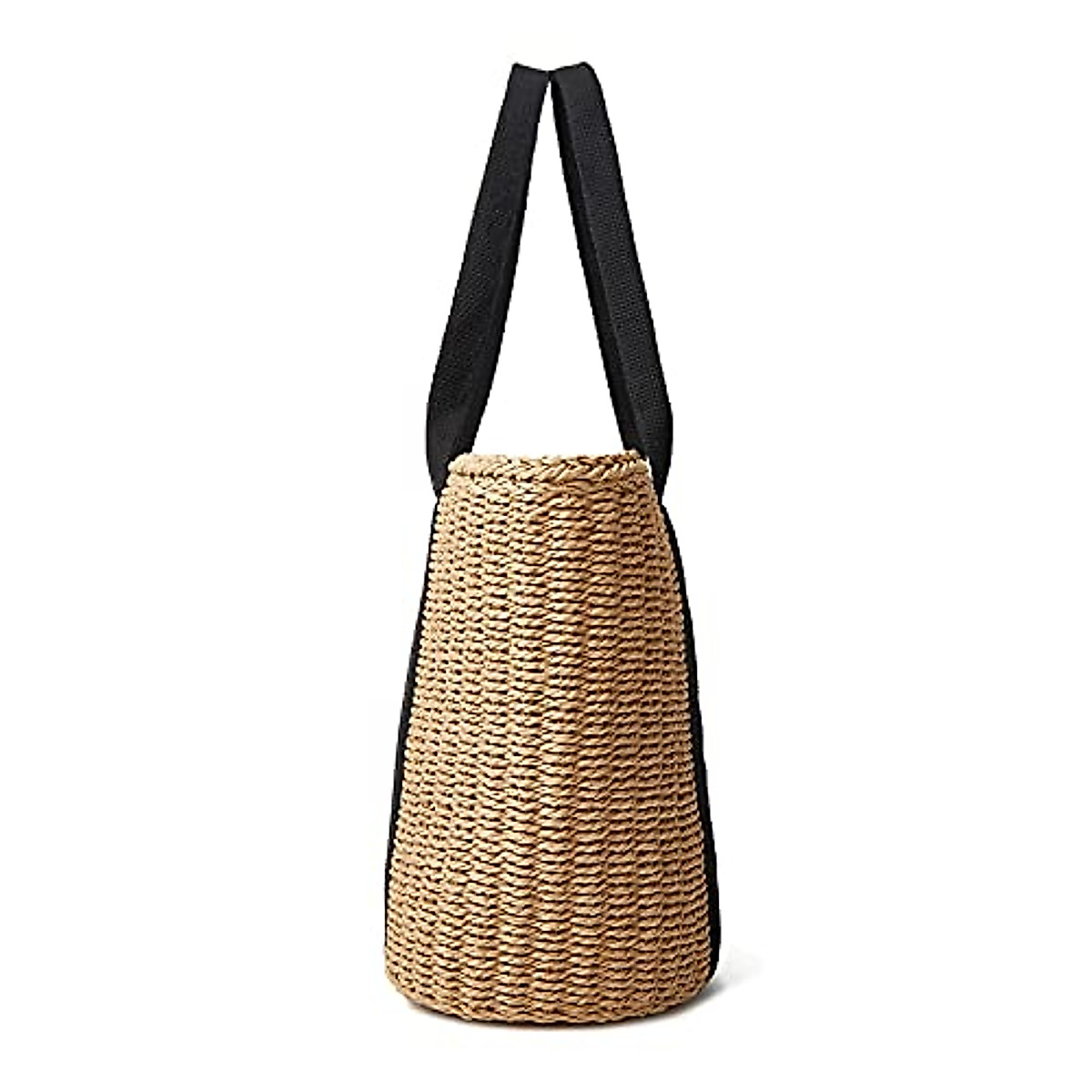 Women Straw Bags Summer Beach Tote Bag Handmade Woven Shoulder Crossbody Handbag